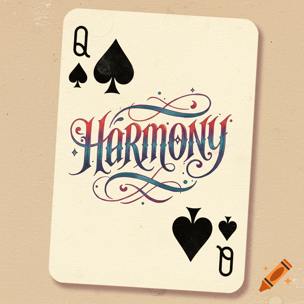 An illustration of a Queen of Spades playing card with the word ...