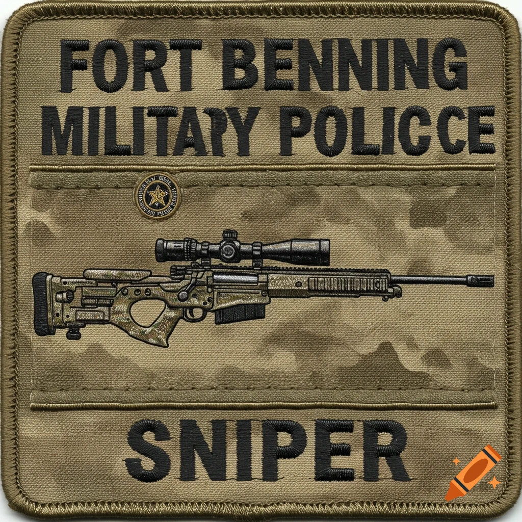 A circular military-style patch featuring a stylized laughing skull and ...