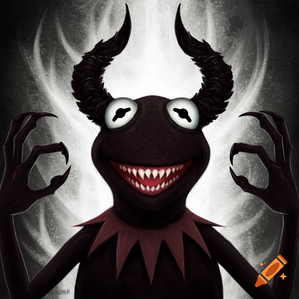 Scary Ugly Face for Analog Horror in Black and White created on Craiyon