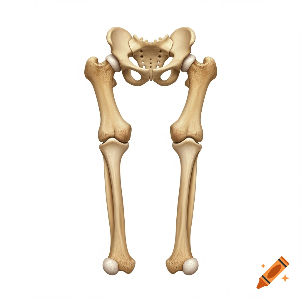 A pale bone against a dark background. on Craiyon