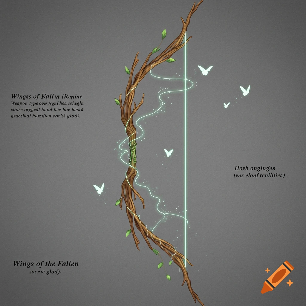 Magical bow with butterfly wing design on Craiyon