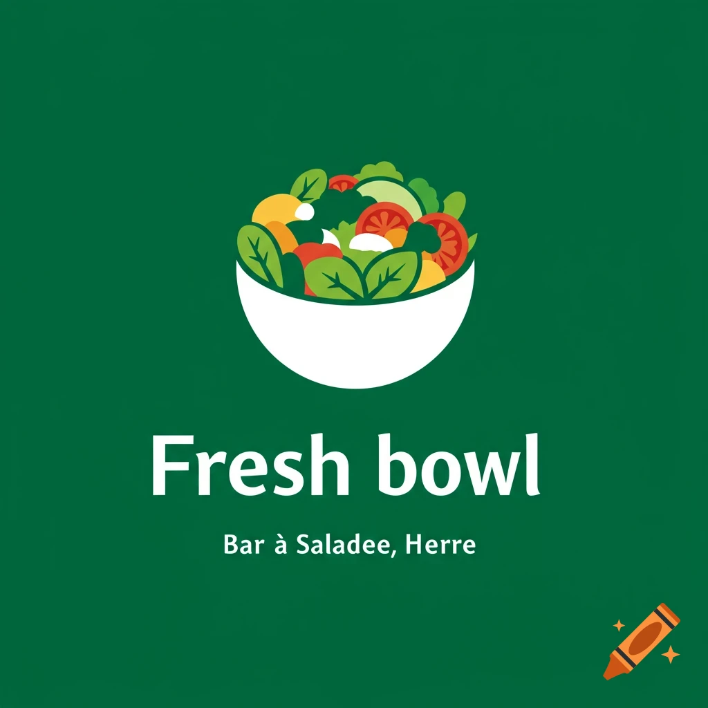 Fresh Bowl restaurant logo on Craiyon