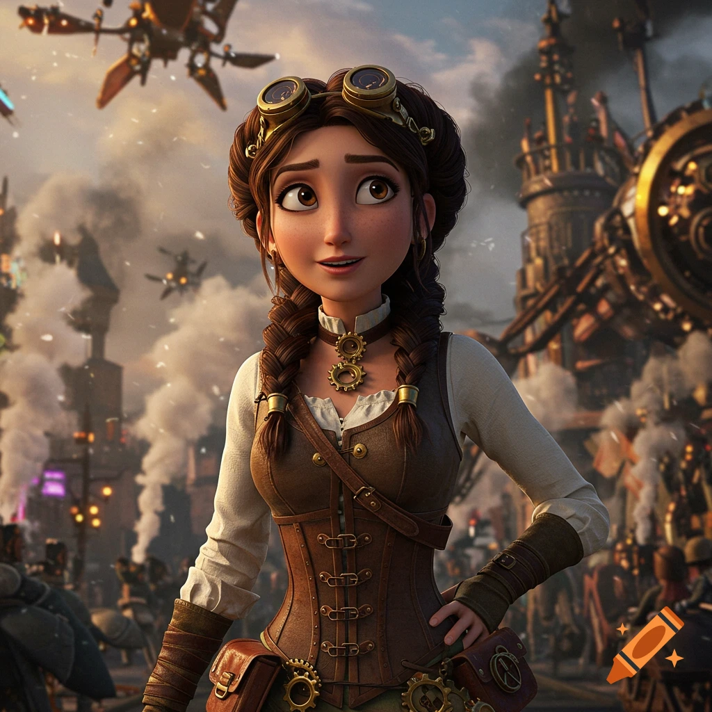 Steampunk images created on Craiyon