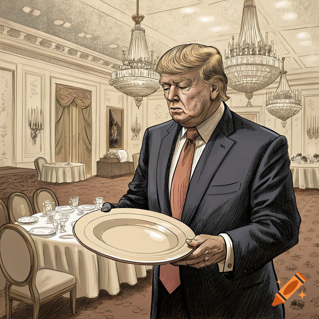 Trump eating tacos on Craiyon