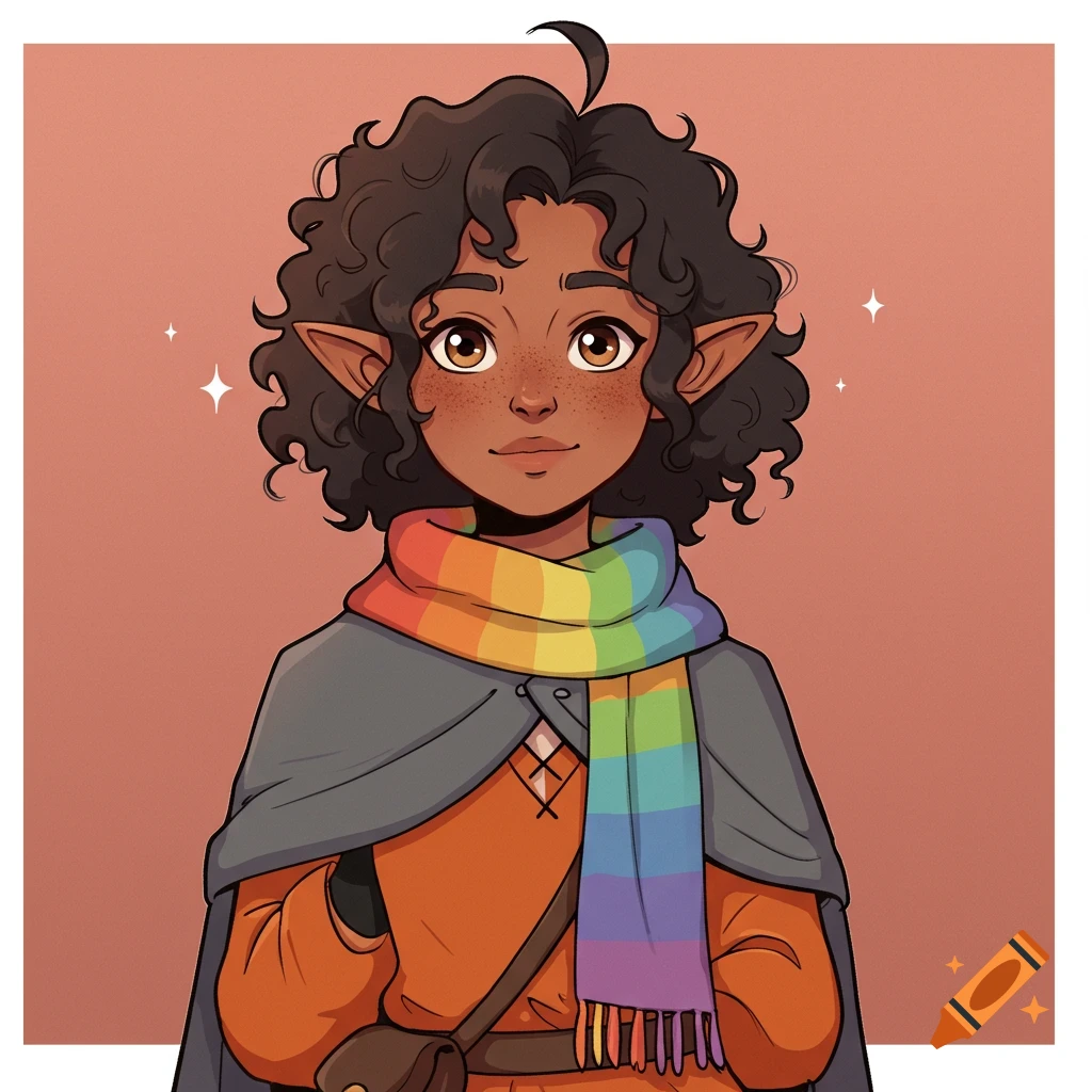 Cartoon character with reddish-brown hair, freckles, smiling and waving ...