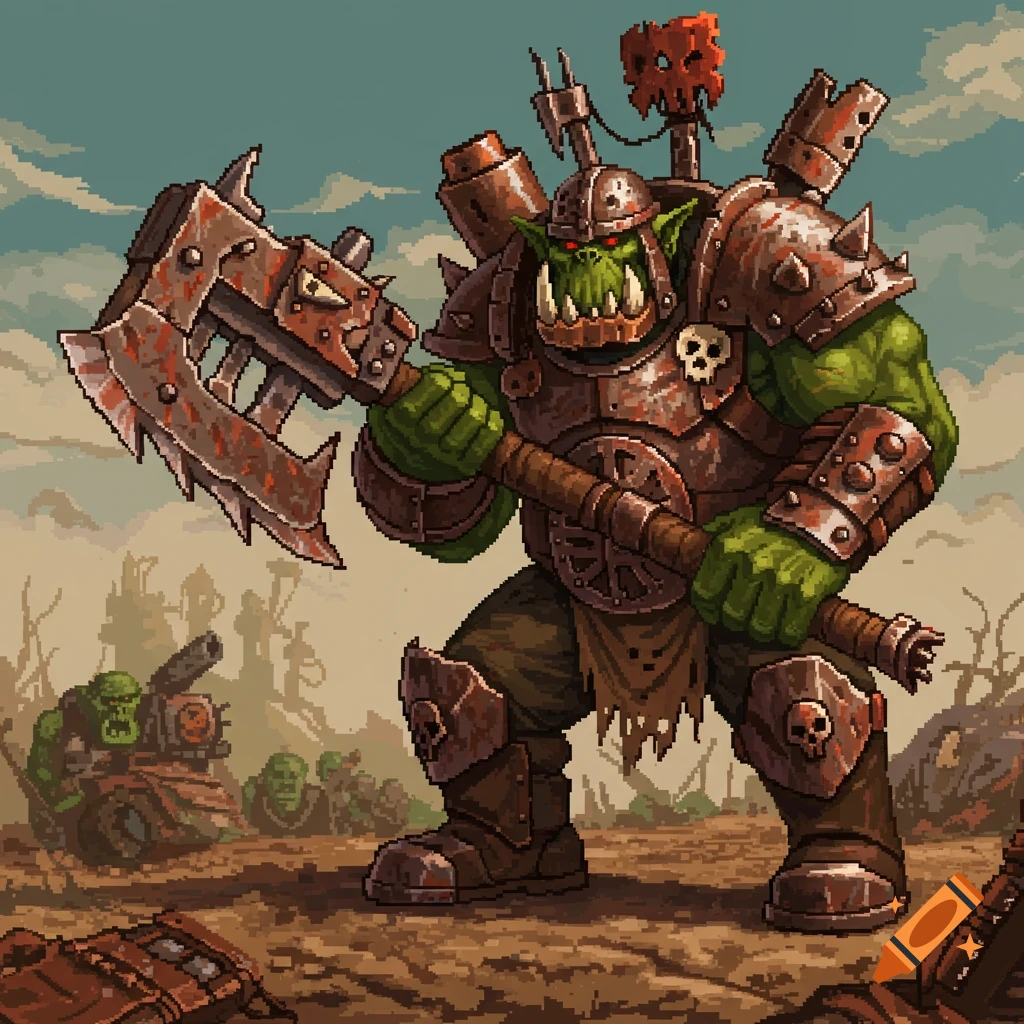 Doom inspired Splatterhouse sprites on Craiyon