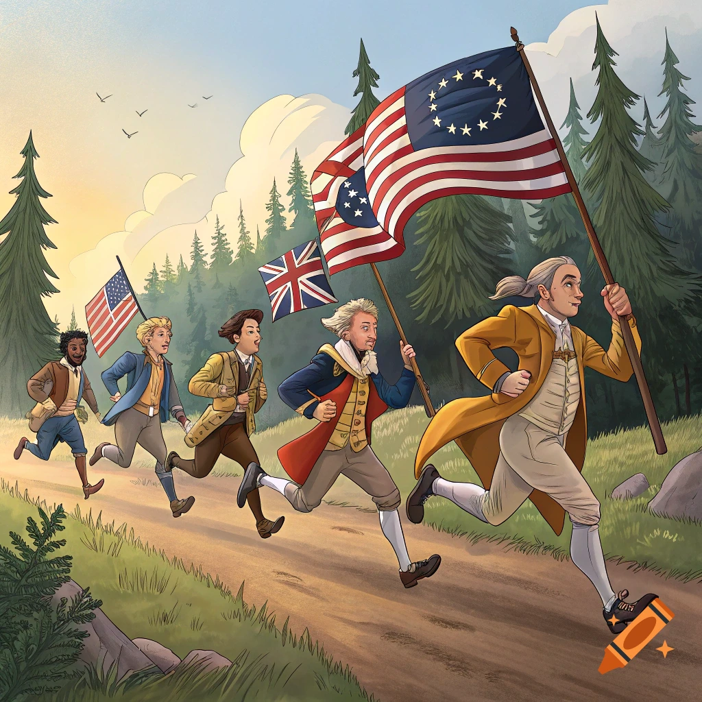 George Washington Crossing The Delaware Cartoon