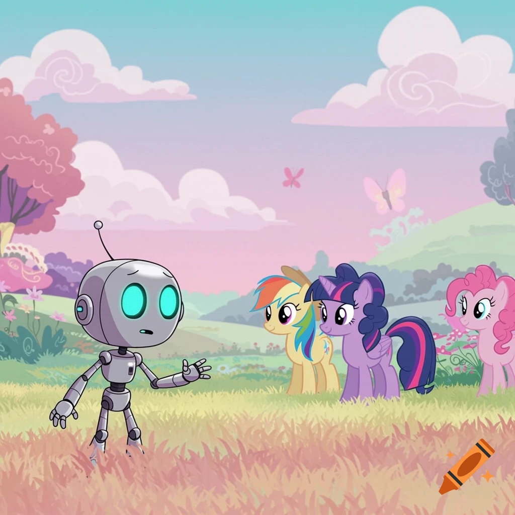 Digital robot Hally from 2 Ants 1 President webcomic meets My Little ...