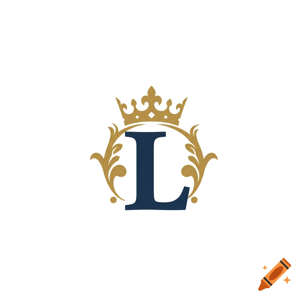 Double L logo with crown on Craiyon