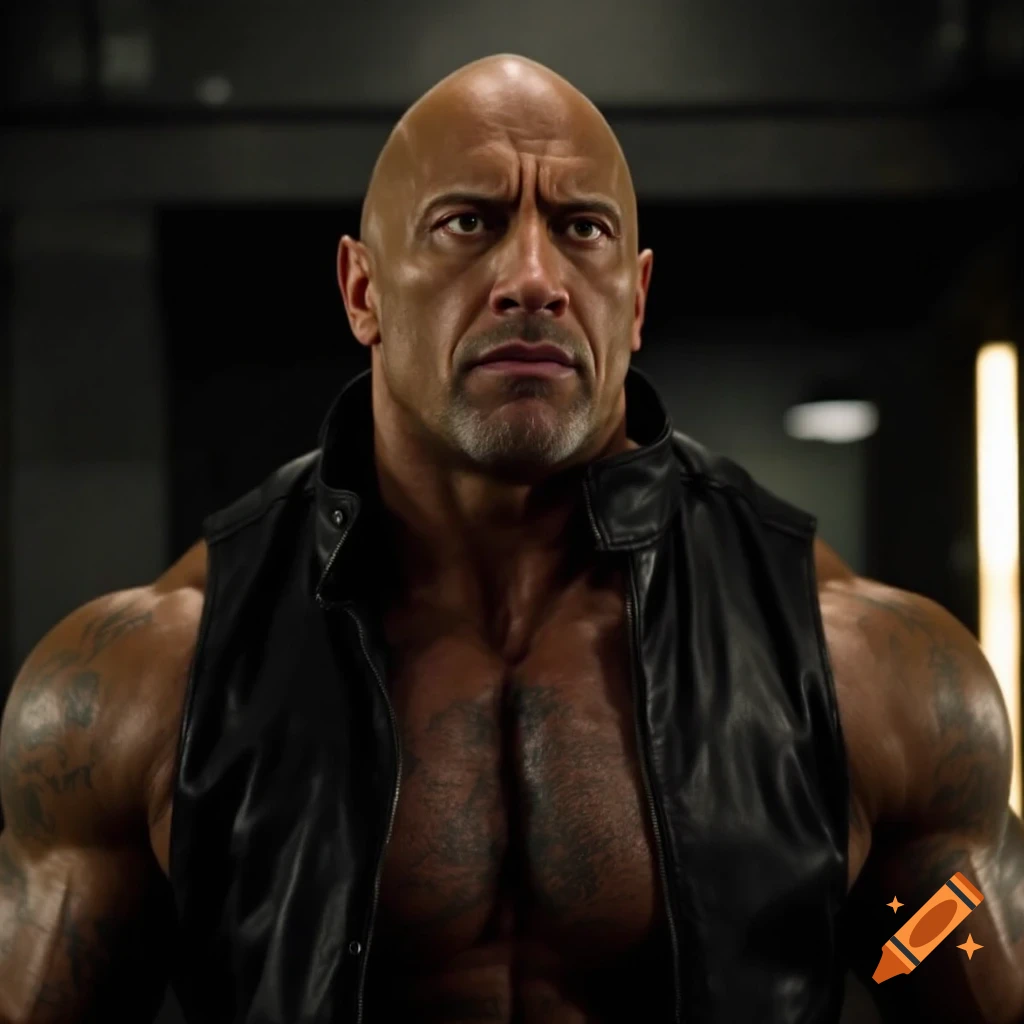 Dwayne Johnson as Mark Kerr in The Smashing Machine by A24 on Craiyon