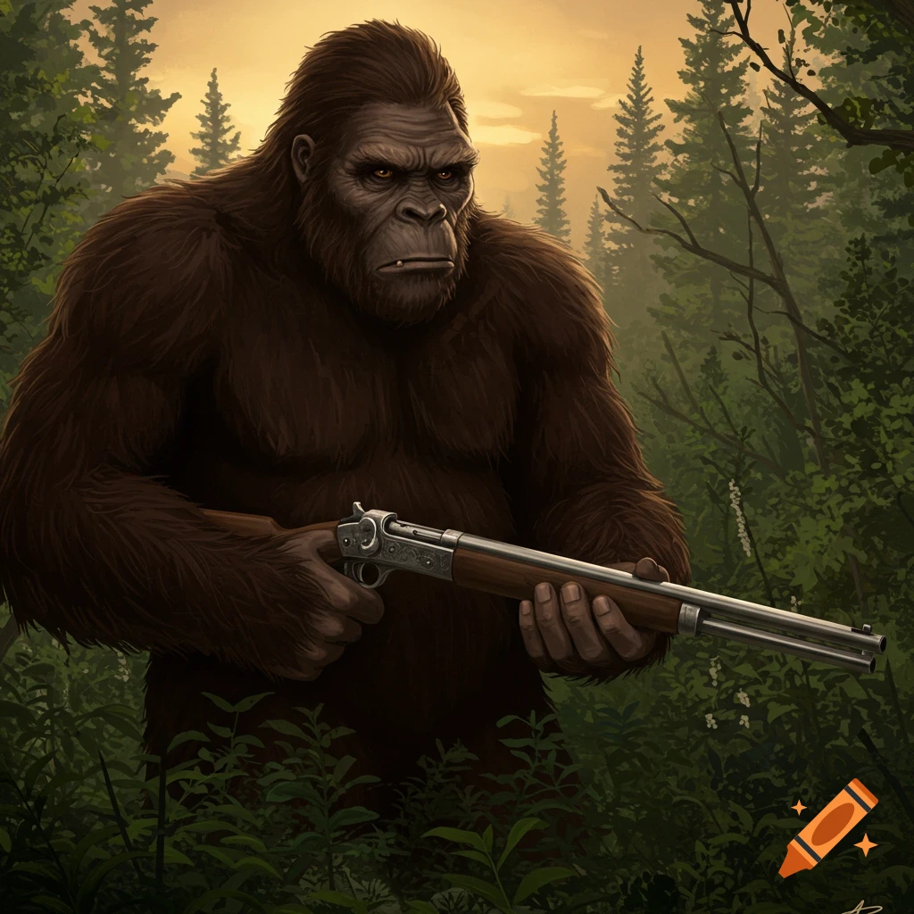 Crocodile with a gun on Craiyon