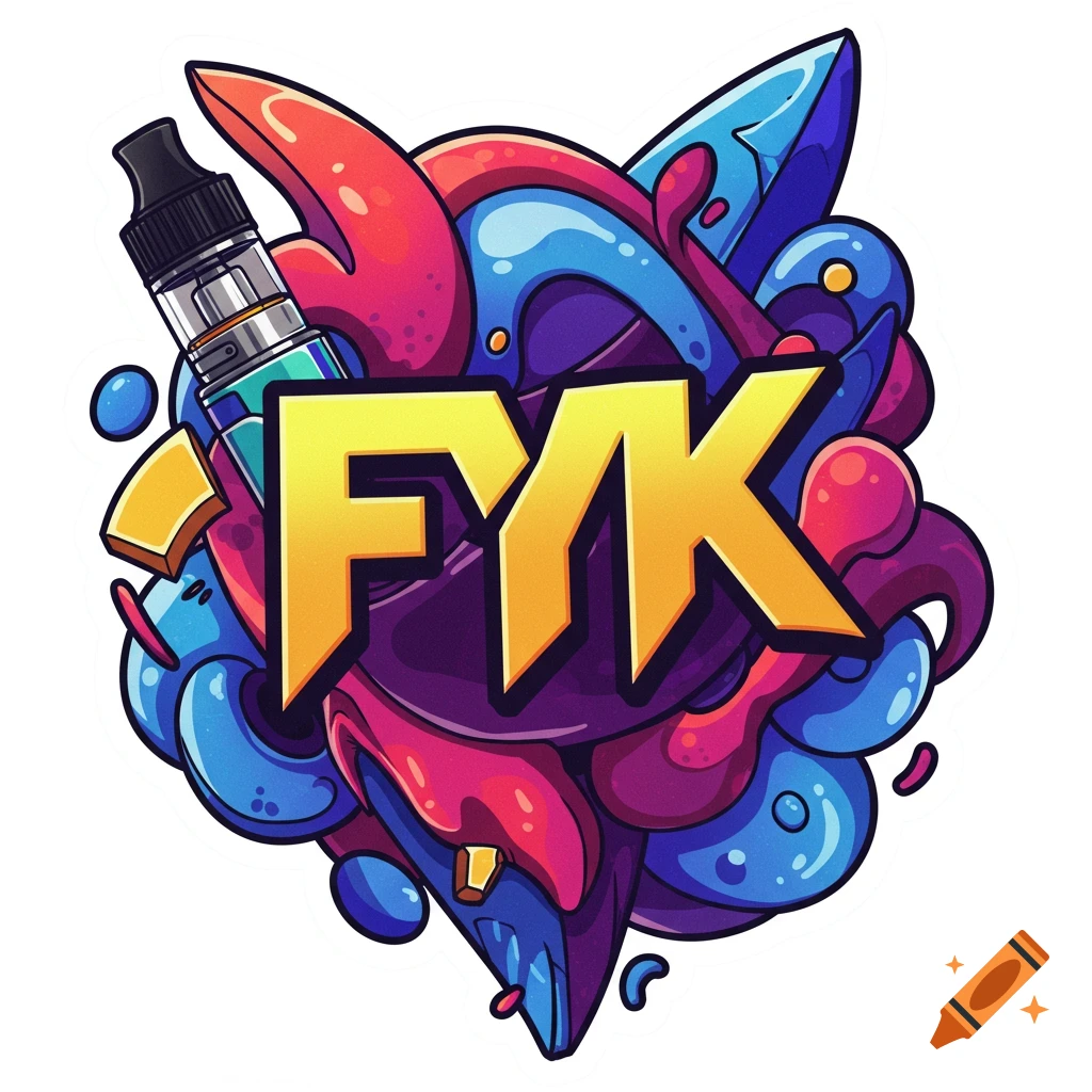 Stylized lantern logo with colorful shapes and 'Fanoos Sticker' text on ...