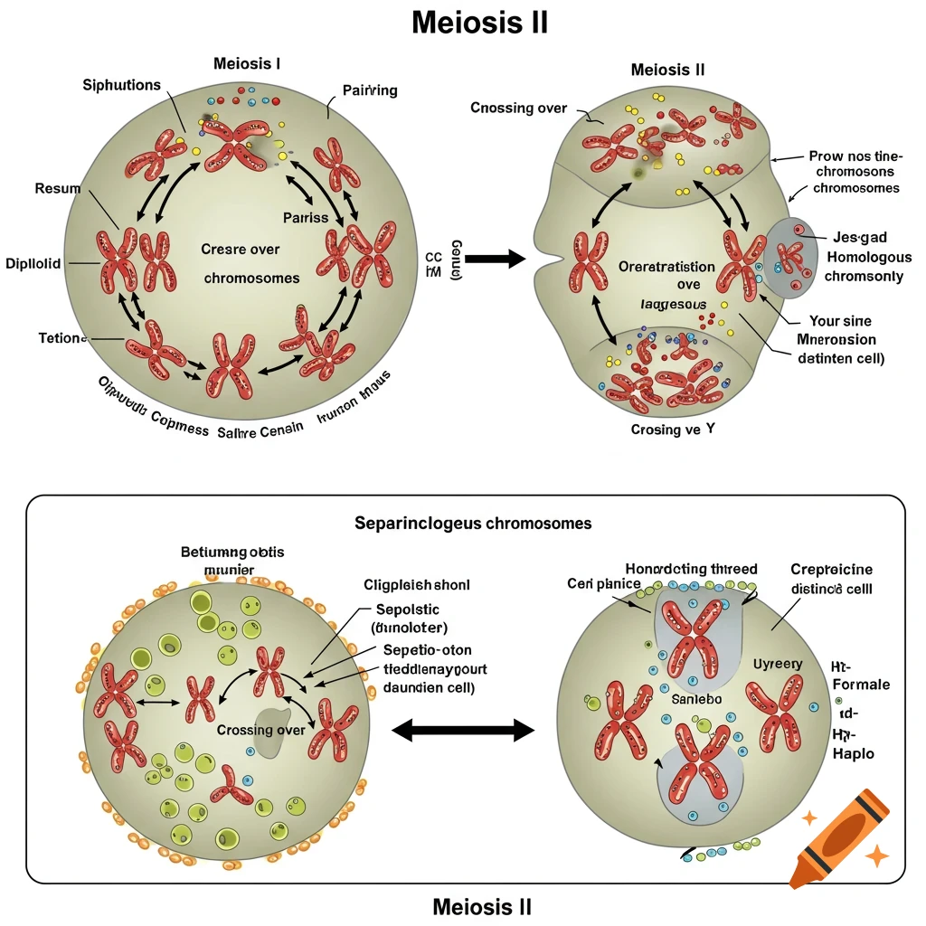 Illustration of interphase and mitosis stages in plant and animal cells ...