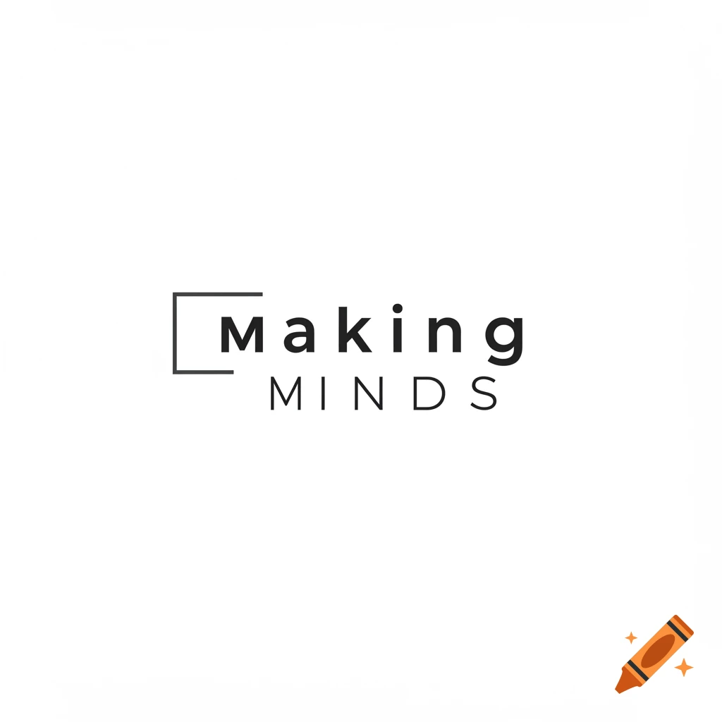 Minimalist logo design for Making Minds on Craiyon
