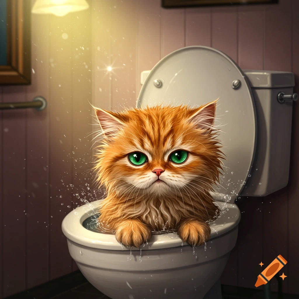 Skibidi toilet with Easter decorations on Craiyon