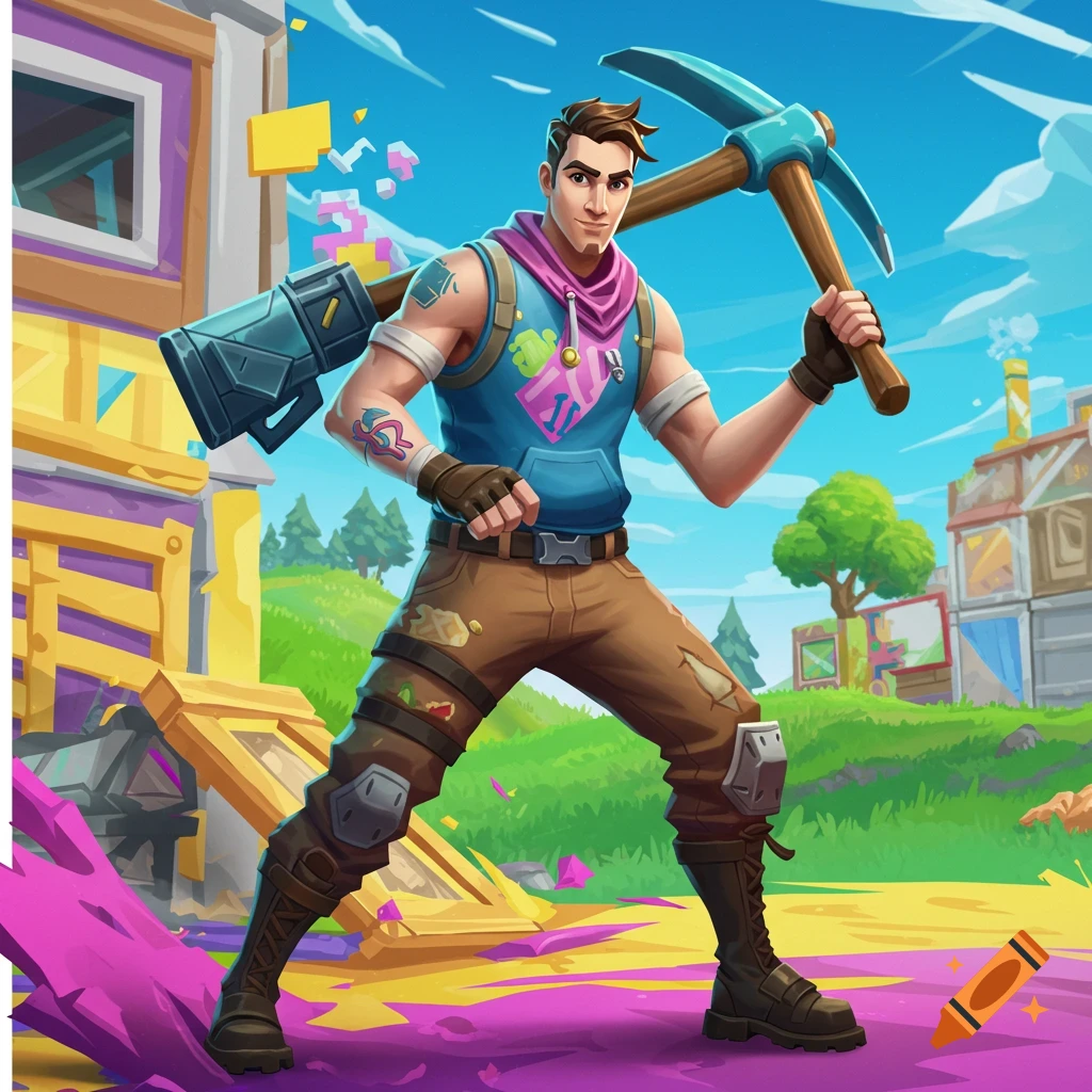 Average Fortnite player on Craiyon