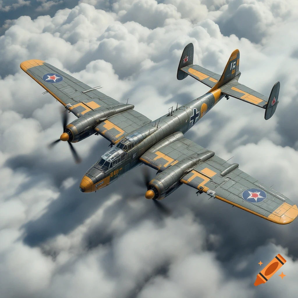 Stuka and P-38 airplanes on Craiyon