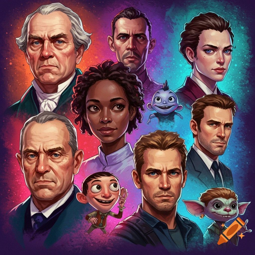 Movie Characters created on Craiyon