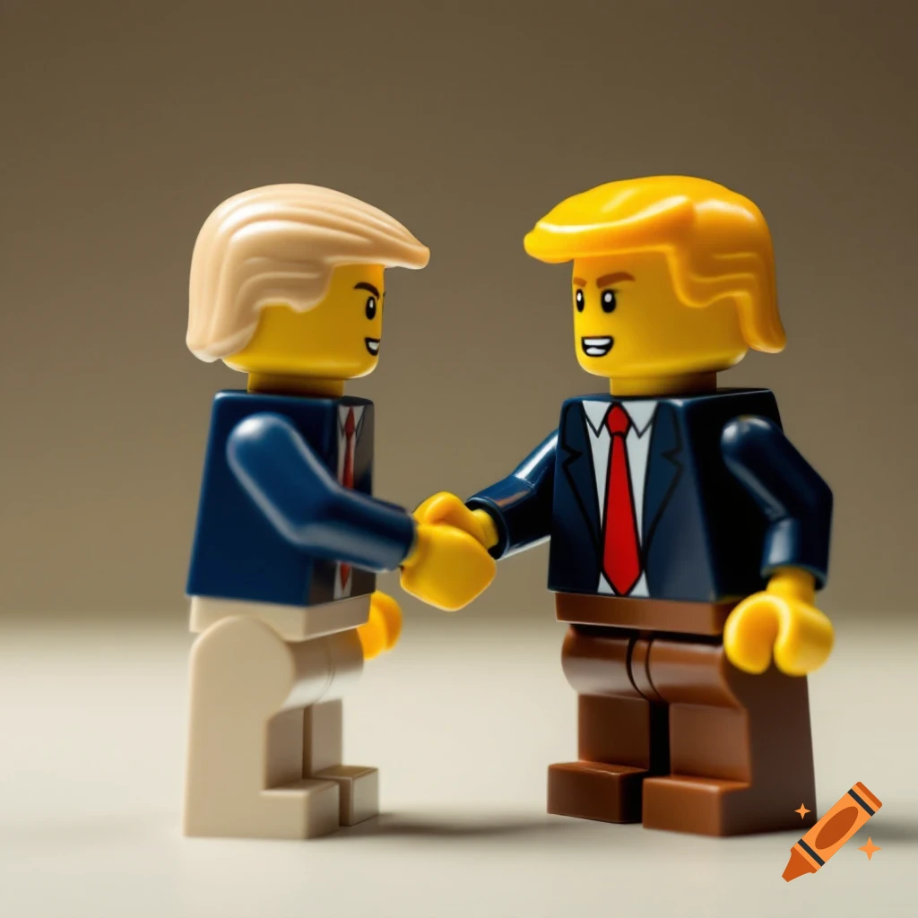 Donald Trump and Pope holding hands on Craiyon