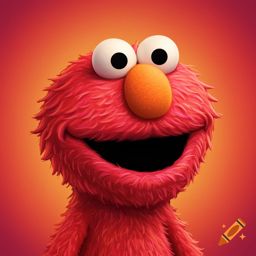 Elmo in Minecraft on Craiyon