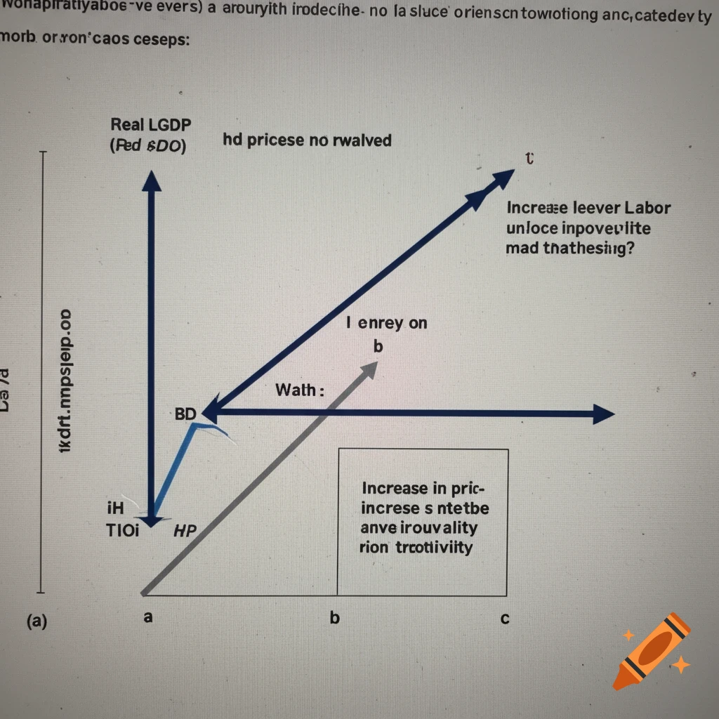 Diagram showing effect on price level and Real GDP of changes in wealth ...