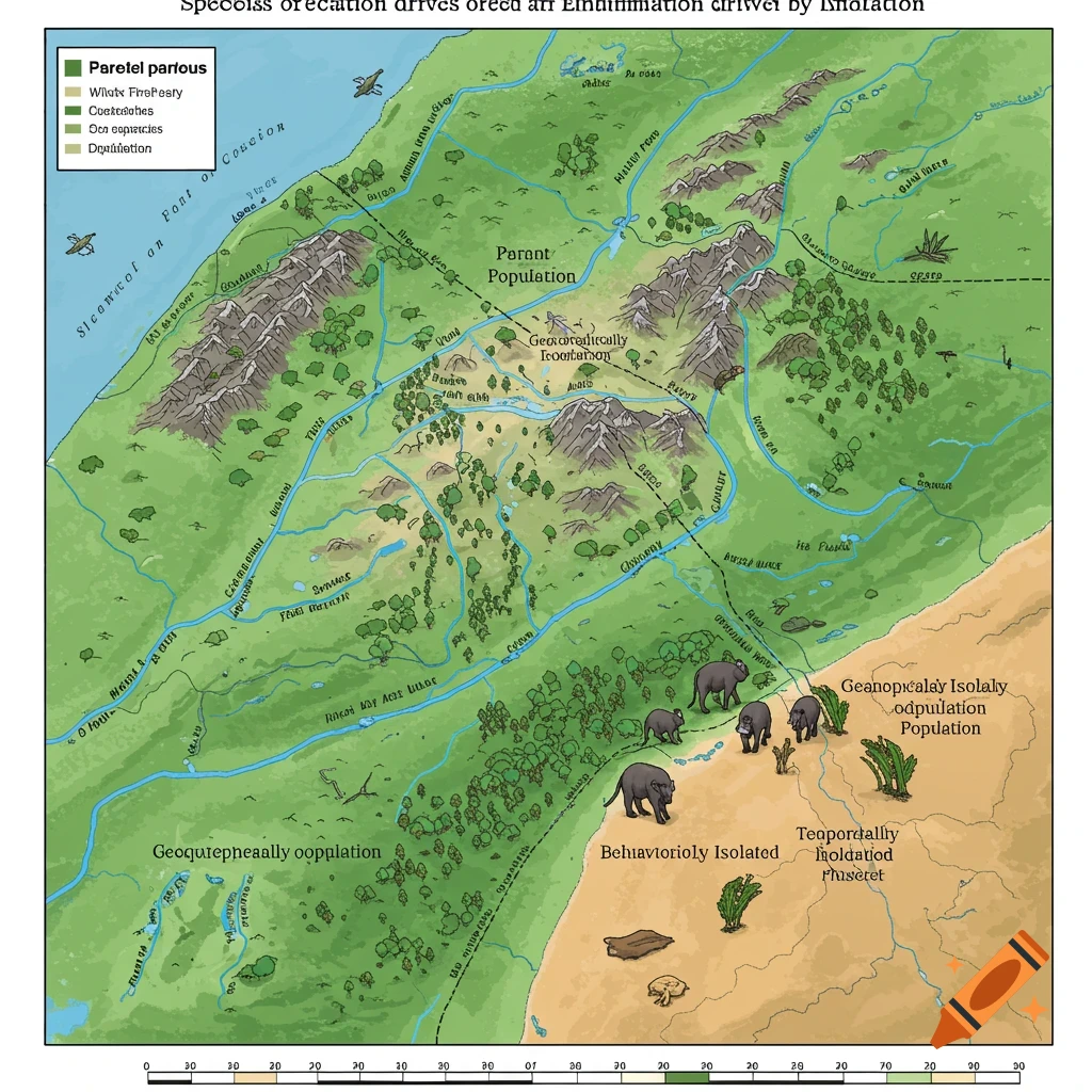 Map illustrating parent, geographically, behaviorally, and temporally ...