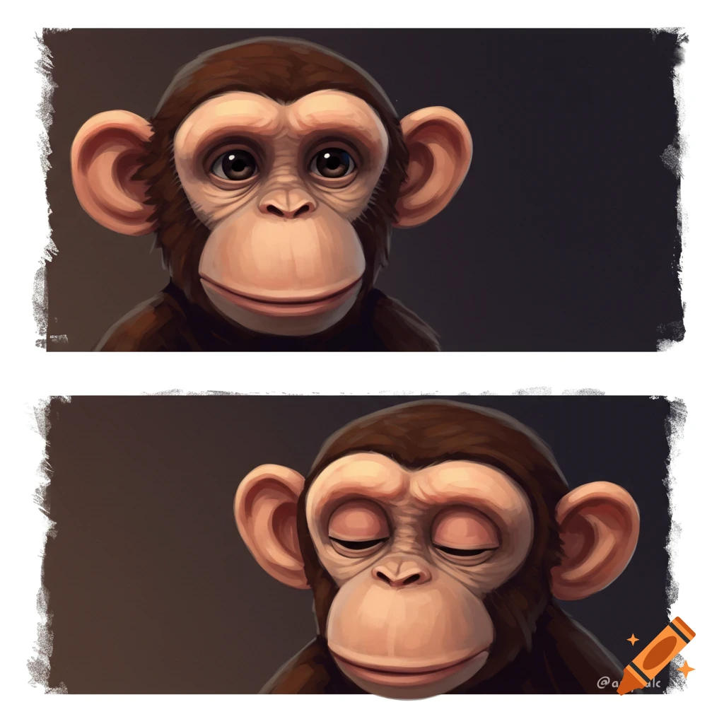 Meme of a puppet monkey looking away with eyes closed as if sleeping on ...