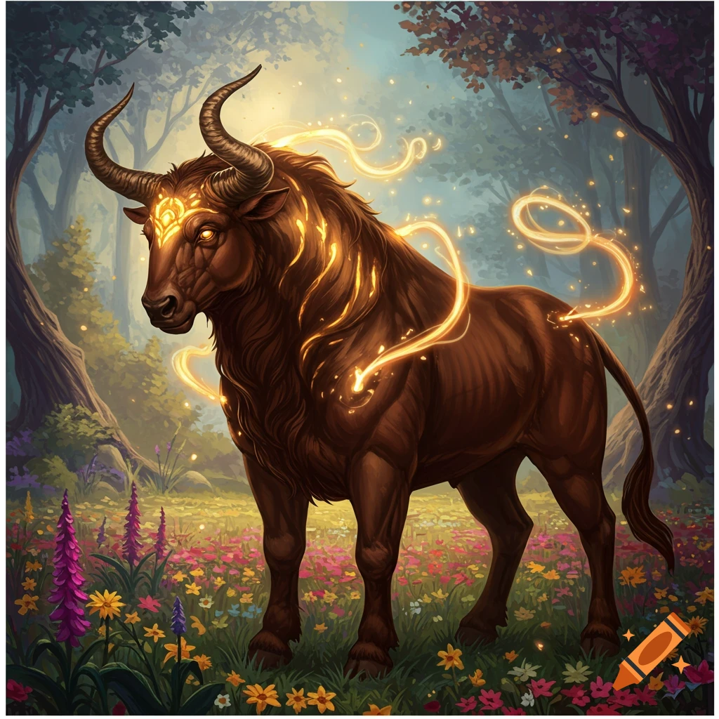 Fantasy Taurus character on Craiyon