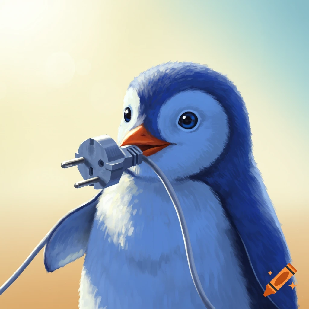 Penguin created on Craiyon