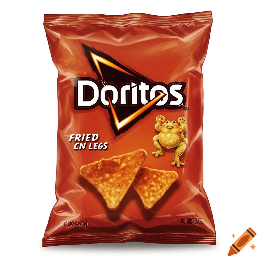 Painted image of a Doritos bag featuring Arnold Palmer's portrait ...