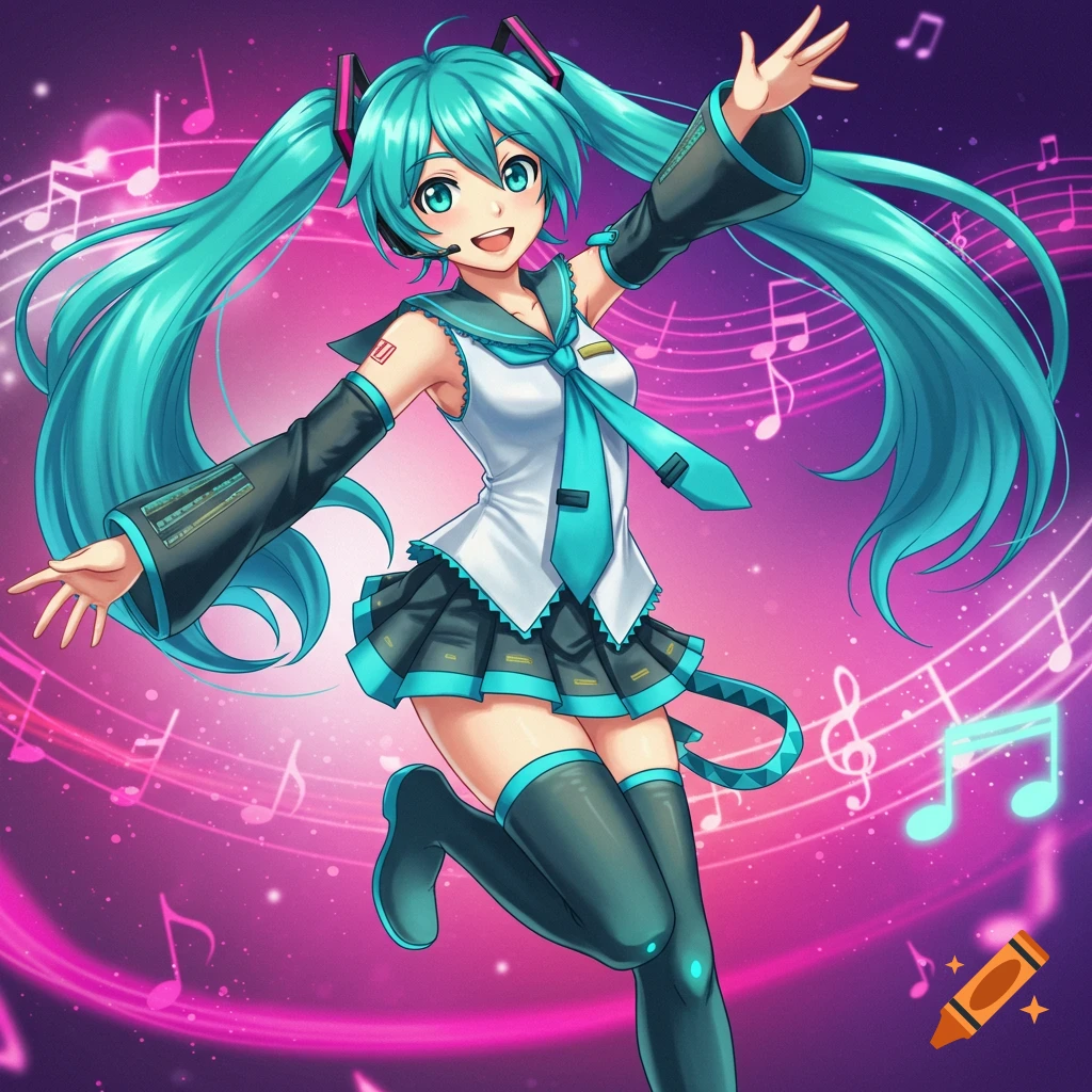 Vocaloid images created on Craiyon