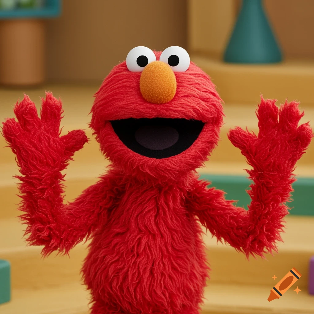 Elmo character on Craiyon