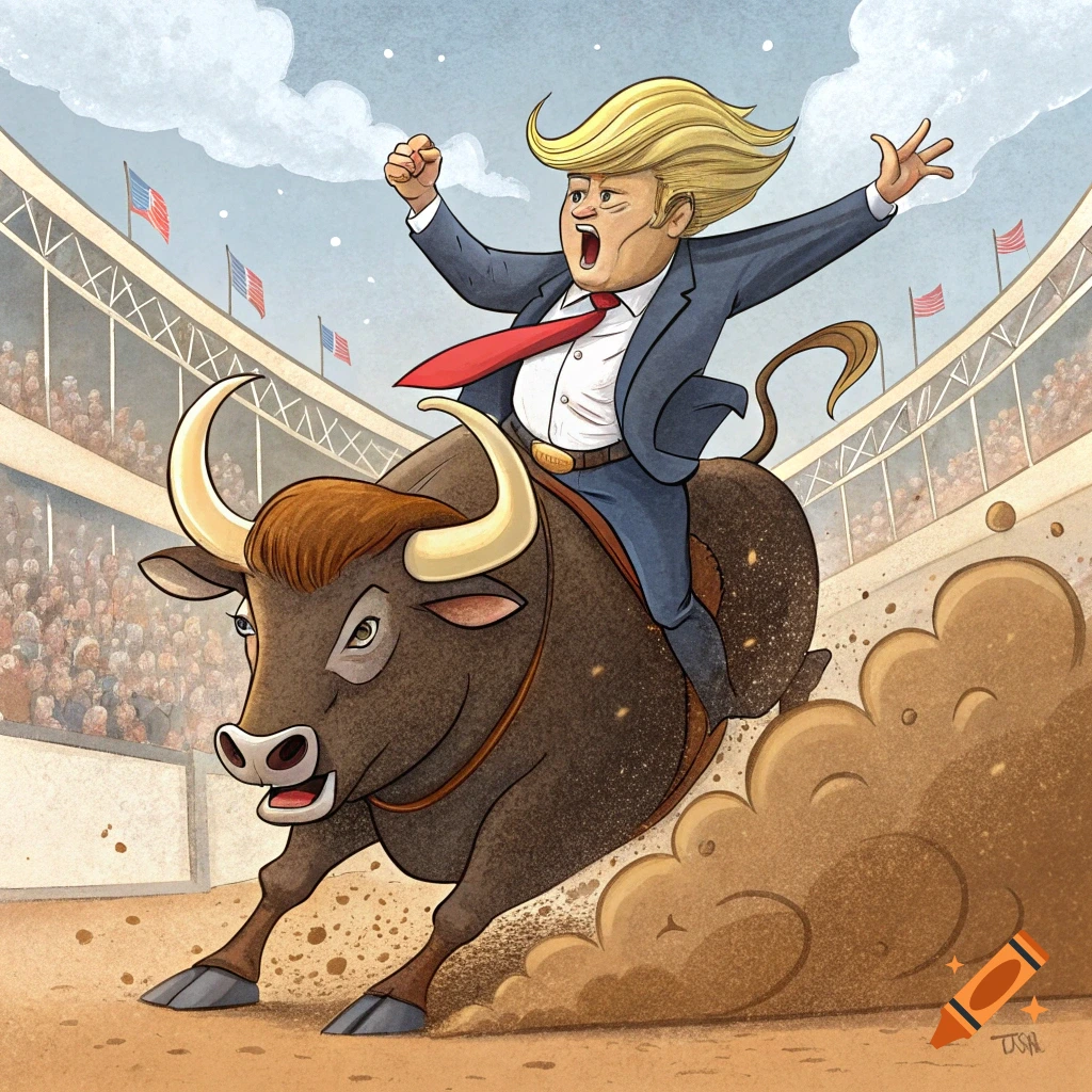 Pig eating Donald Trump on Craiyon
