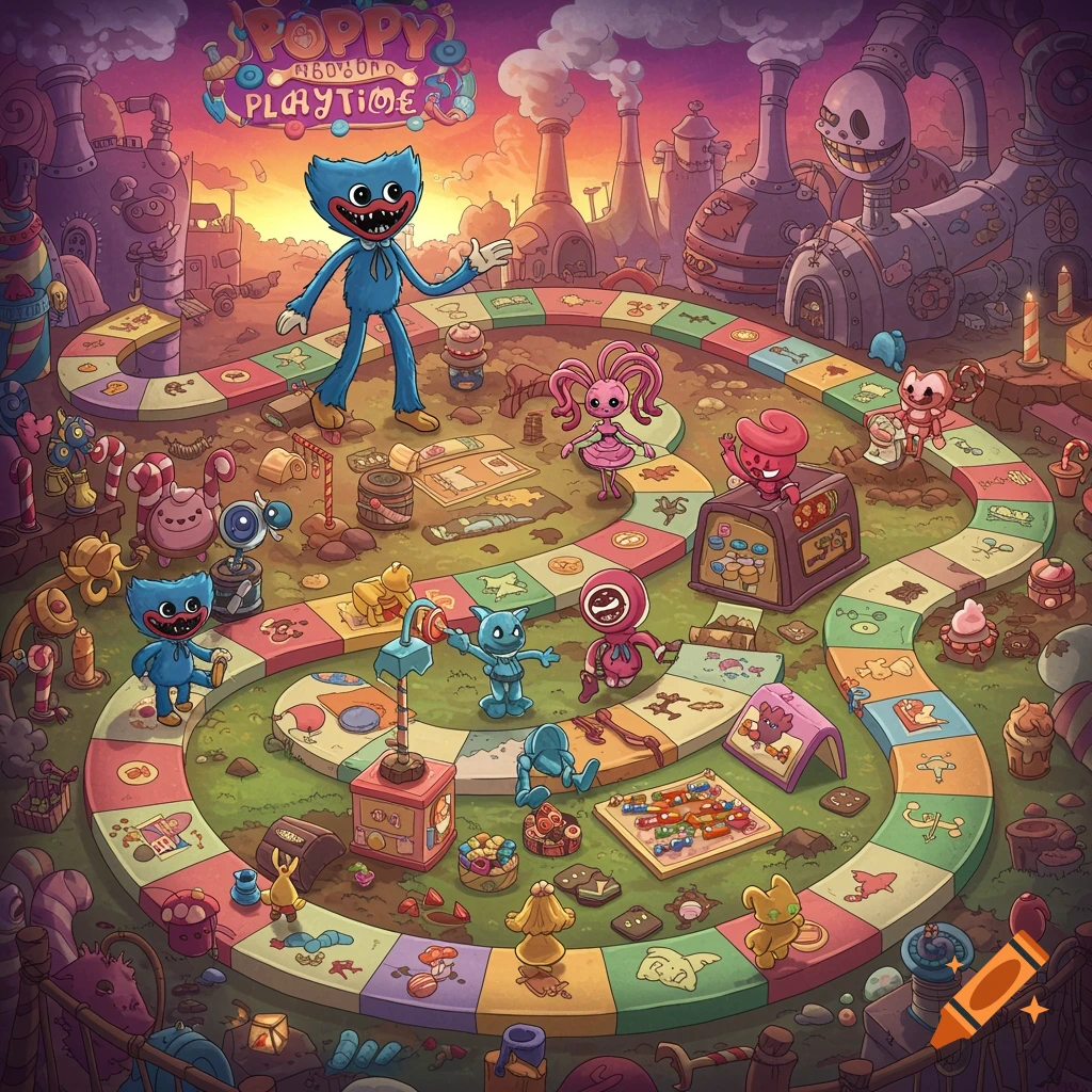 Poppy Playtime character on Craiyon