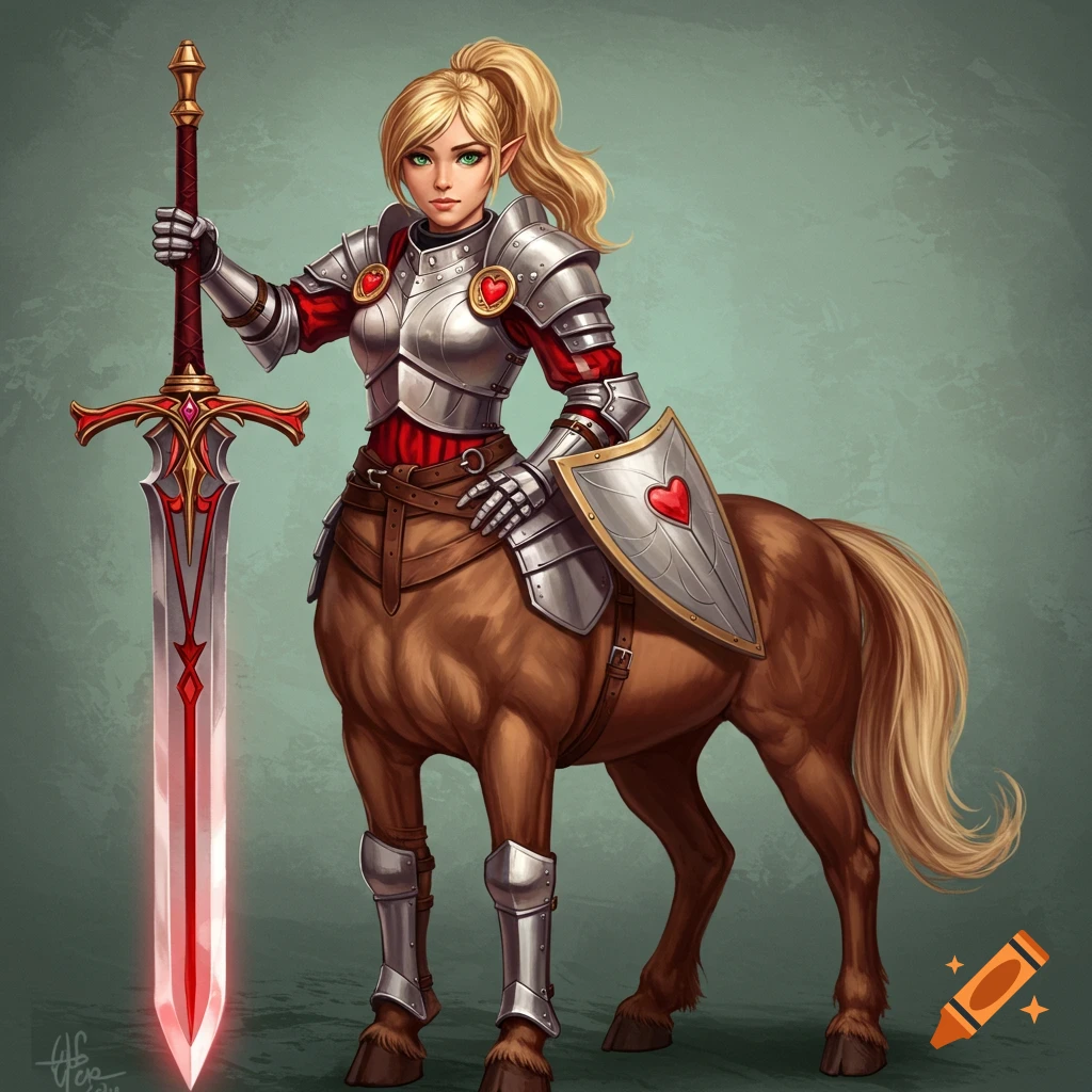 Female gladiator in Thracian armor on Craiyon