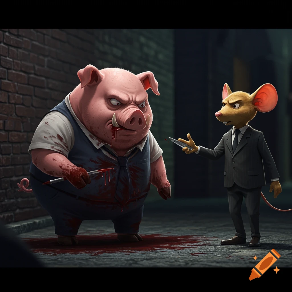 Anthropomorphic mouse character on Craiyon