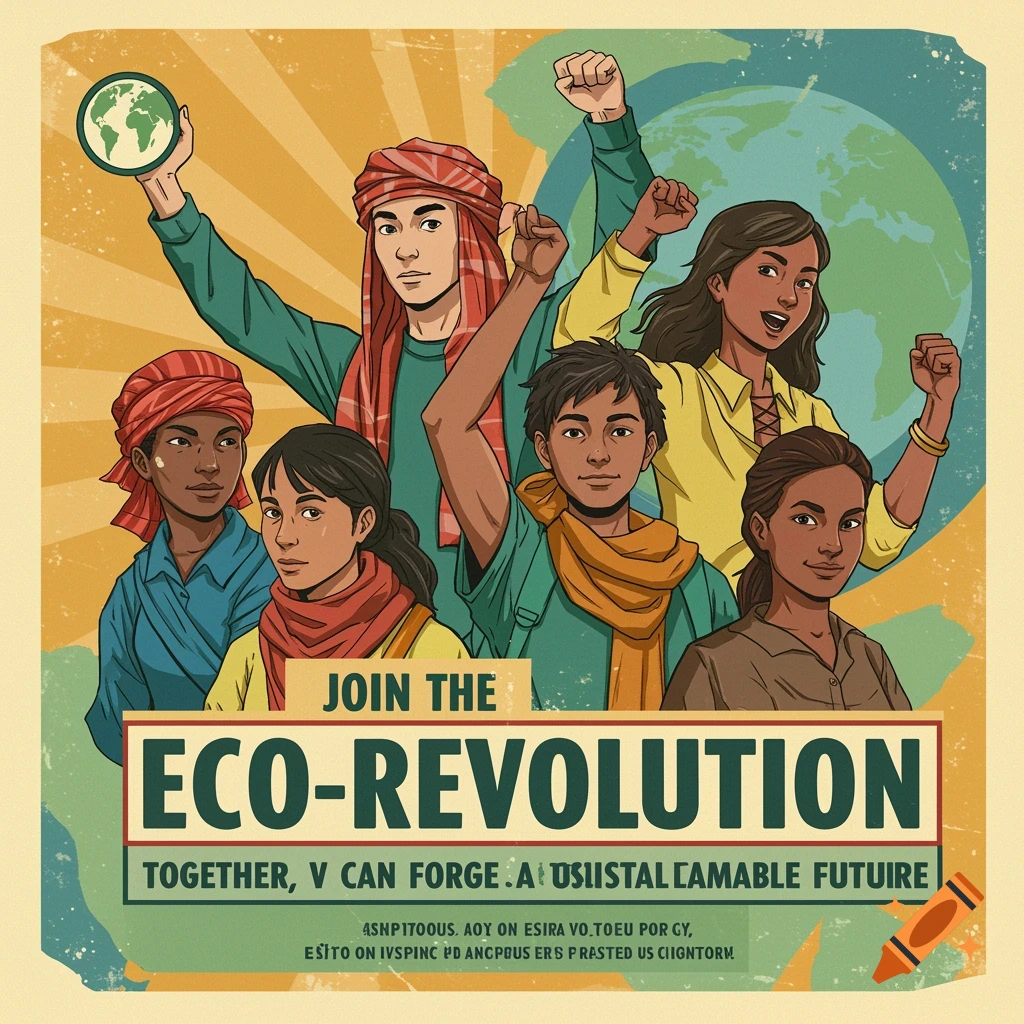 World climate change conference poster on Craiyon