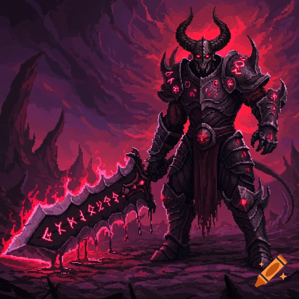 Dark souls, new lord of cinder, pixel art, detailed on Craiyon