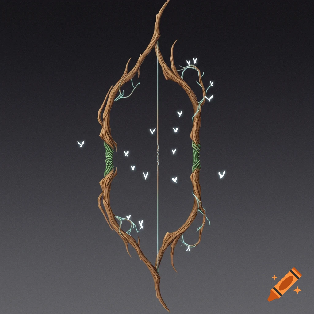 Magical bow with butterfly wing design on Craiyon