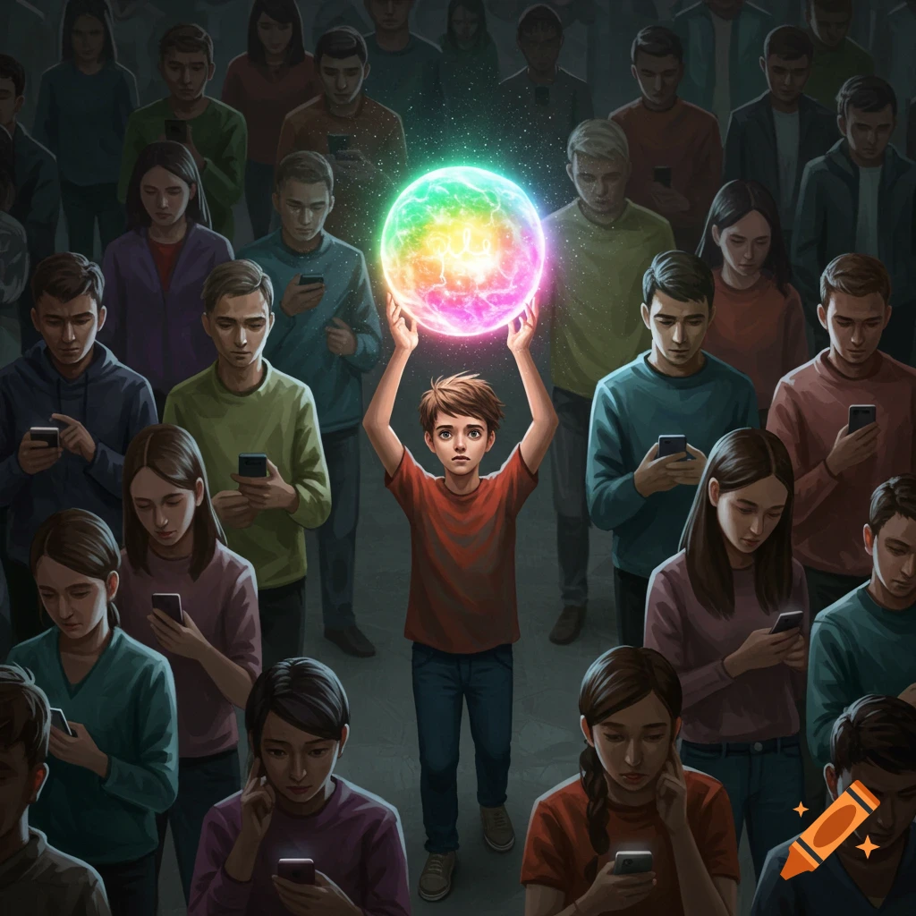 Individual's idea being ignored by a group on Craiyon