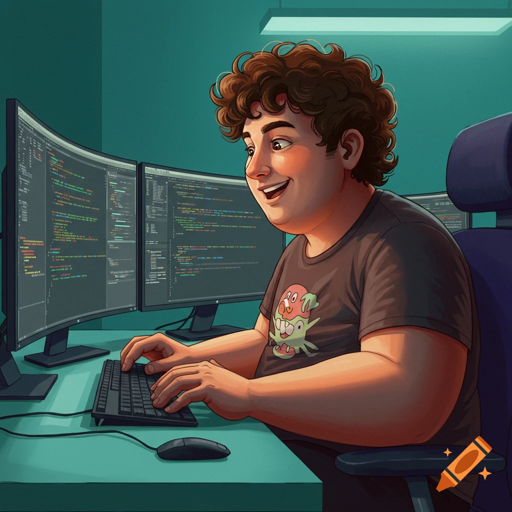 Cyberpunk neon computer workstation on Craiyon