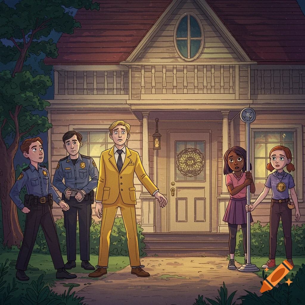 The house from Tuck Everlasting with the Man in the Yellow Suit, Winnie ...