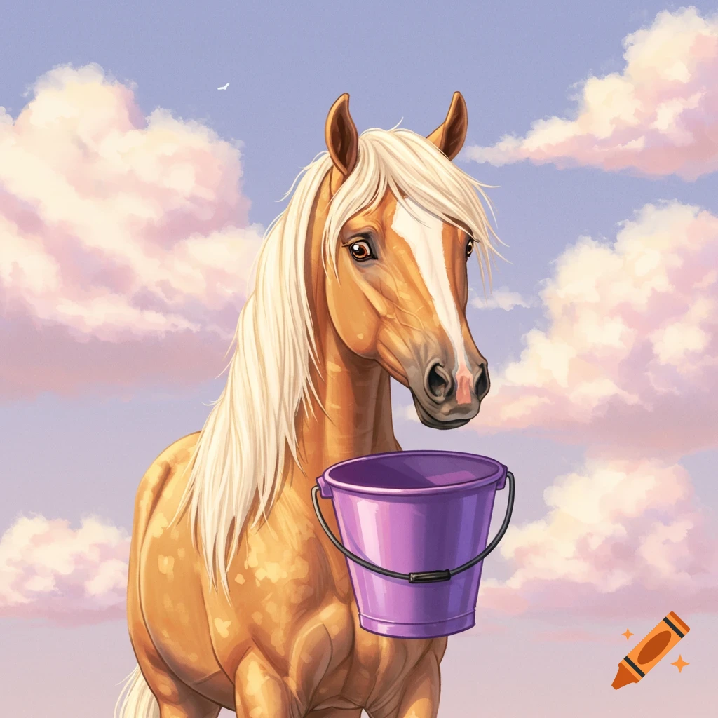 Realistic horse made of fruit on Craiyon