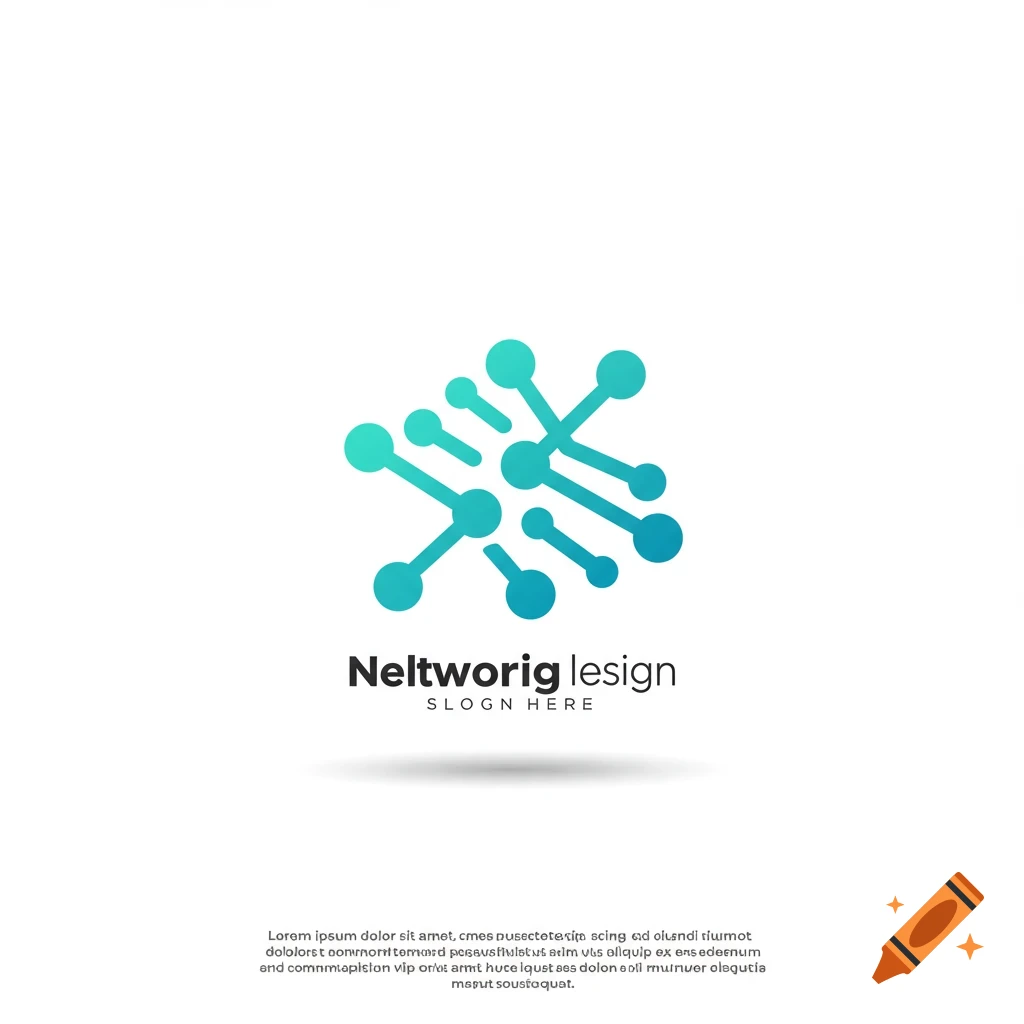 Networking company logo on Craiyon