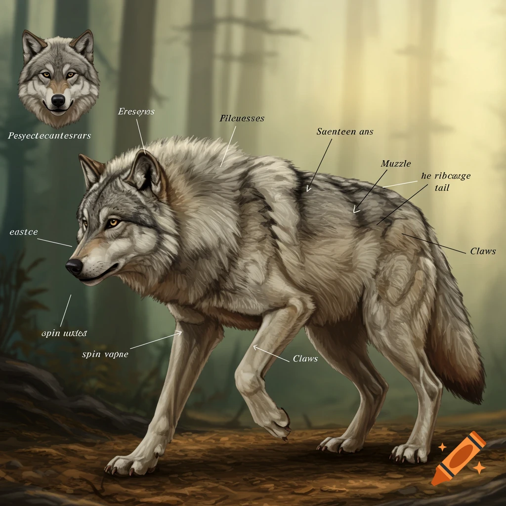 werewolf created on Craiyon