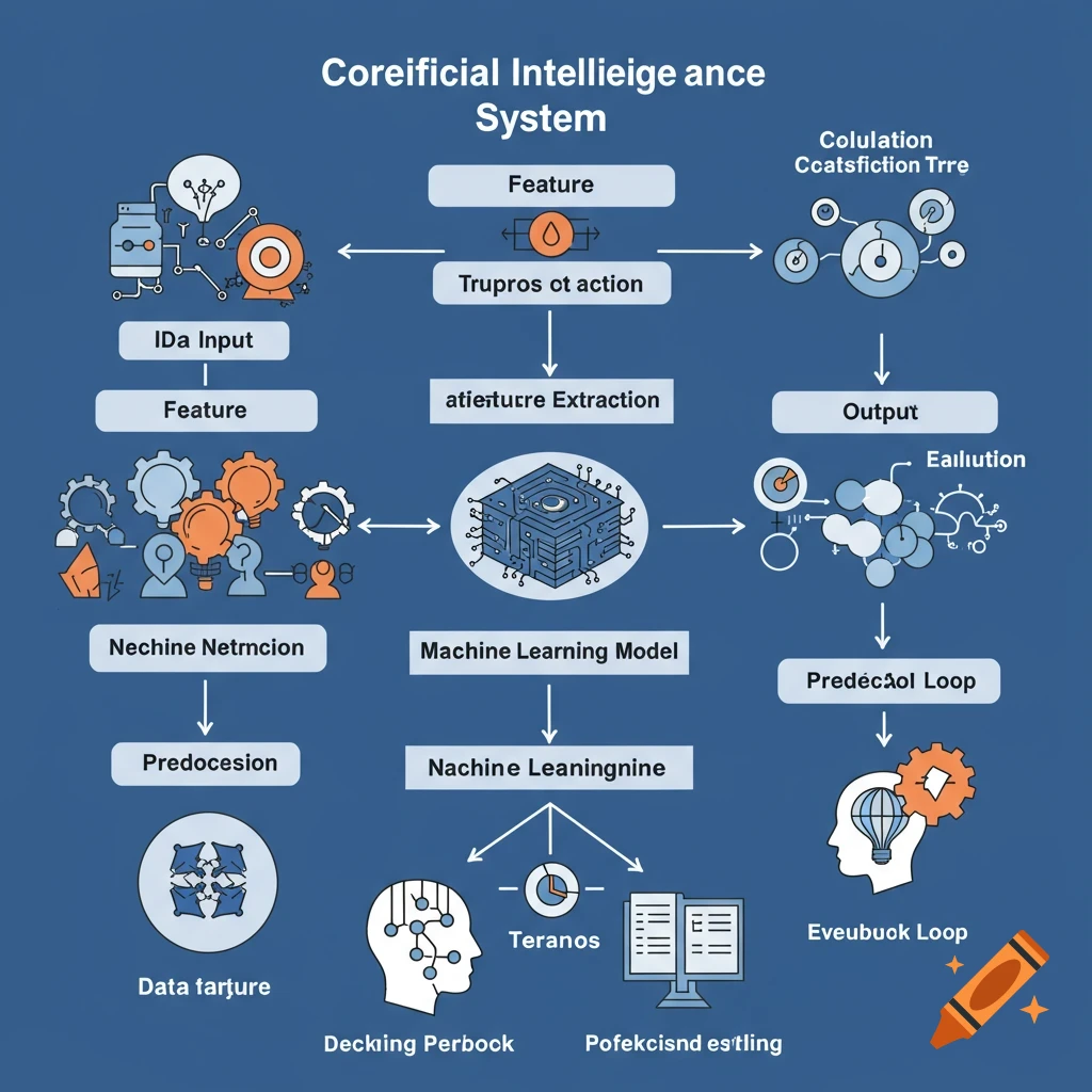 Flowchart for AI on Craiyon
