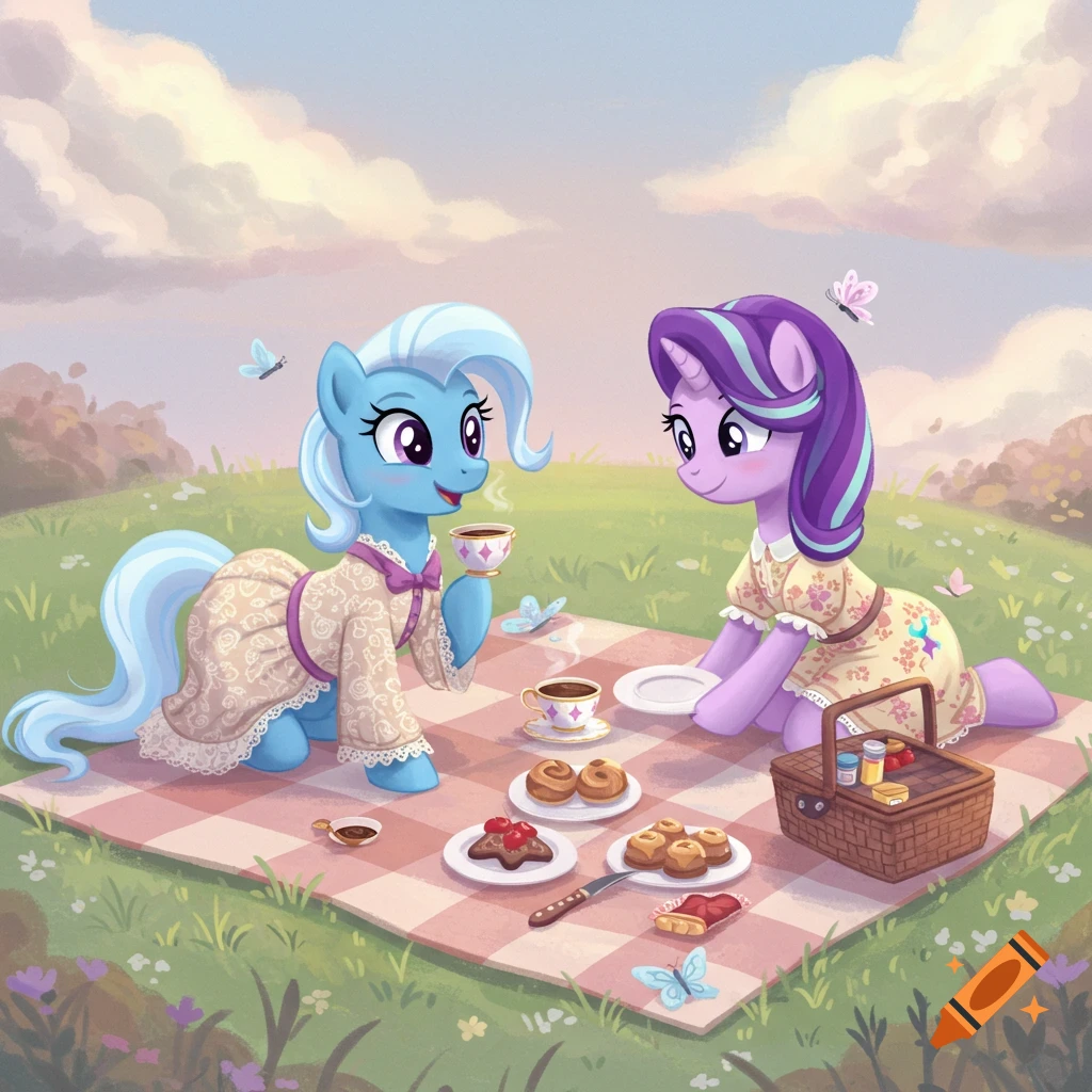 MLP Starlight and Trixie on Craiyon