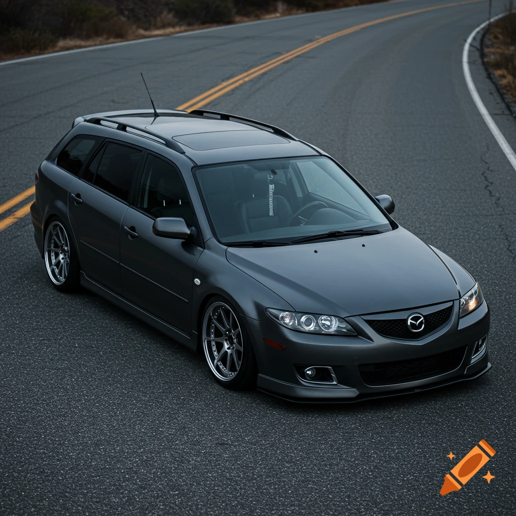 2004 Mazda 6 wagon slammed on Craiyon