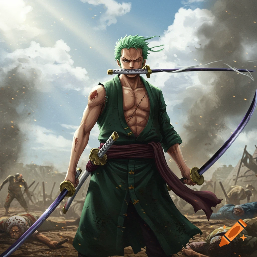 Anime Zoro One Piece profile picture on Craiyon