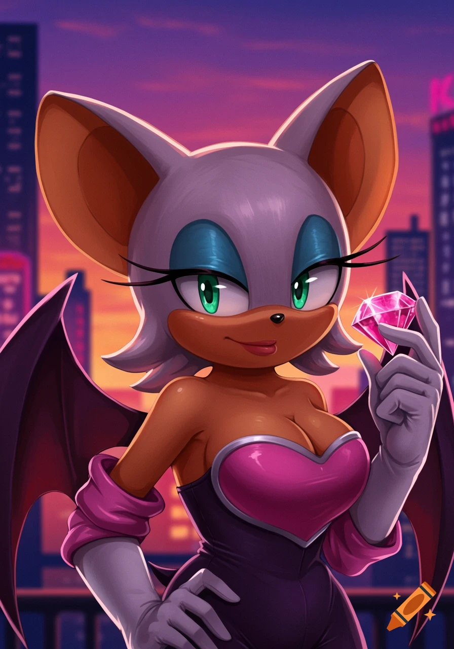 Angle Dust from Hazbin Hotel profile picture with the word Parker on Craiyon